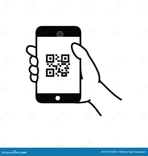 Qr Code Scanning Icon In Smartphone Stock Vector Illustration Of Scanner Product 297151036
