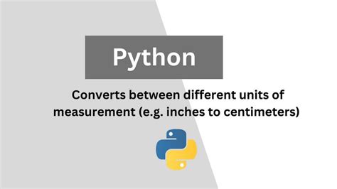 Techwith Julles On Linkedin Python — Converts Between Different Units