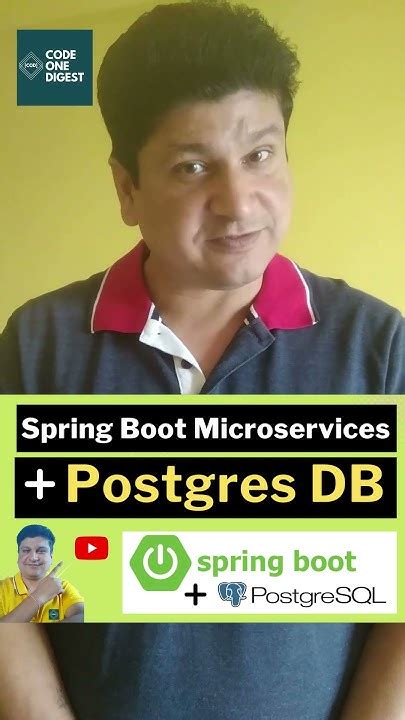 Spring Boot Microservice With Postgres Database With Java Example For Beginners Youtube