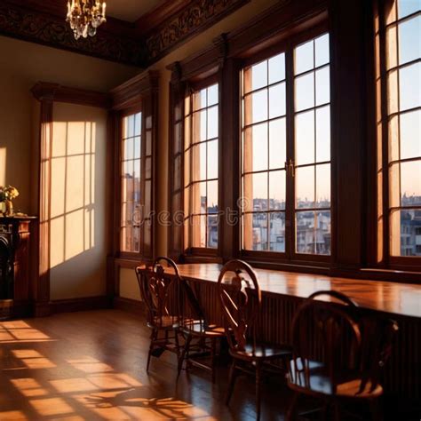 Apartment Interior Of Home Vintage Retro Classic Decor Stock
