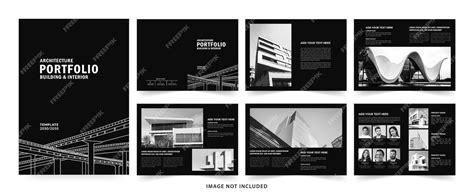 Premium Vector Architecture Or Interior Portfolio Template Design