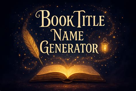 Book Title Name Generator Generate Unique Names Quizopolis