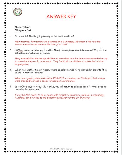 Code Talker By Joseph Bruchac Novel Study Unit Made By Teachers