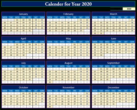 Wonderful Info About Excel Calendar 2020 Template Popking