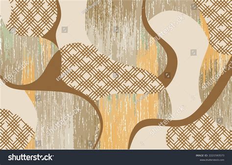 Abstract Decorative Geometric Patchwork Pattern Vector Stock Vector Royalty Free 2221593573