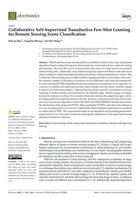 Pdf Collaborative Self Supervised Transductive Few Shot Learning For
