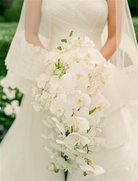 White Orchid Wedding Bouquet 60 Photos