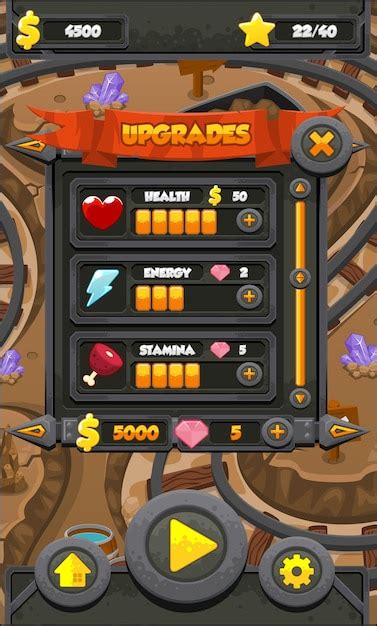 Gold Mine Game Gui Game Assets