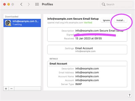 How To Set Up Imap Email For Your Domain On The Macos Email App Using