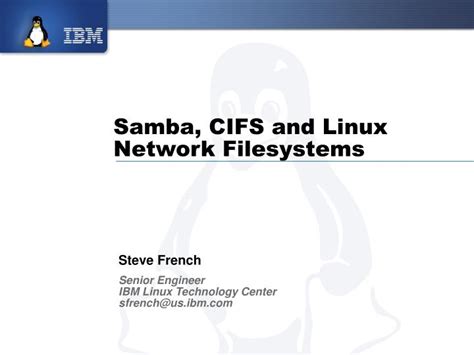 ppt samba cifs and linux network filesystems powerpoint presentation