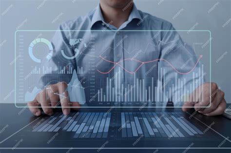 Professional Businessman Analyzing Data Graphs Charts Data Visualization Business Insights