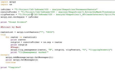 Arcgis Desktop Arcpy Error Continue Not Properly In Loop Geographic Information Systems