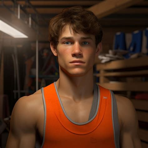 Premium Photo Man At The Gym