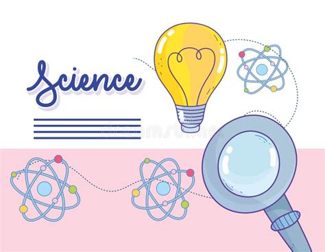 Science Atom Molecule Structure Discovery Research Laboratory Stock Vector Illustration Of