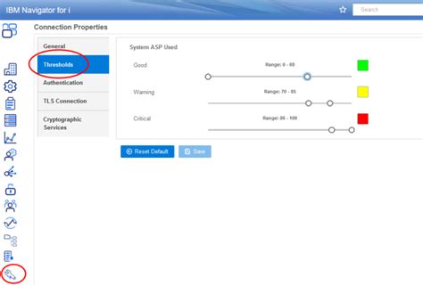 System ASP Warning Showing On IBM Navigator For I
