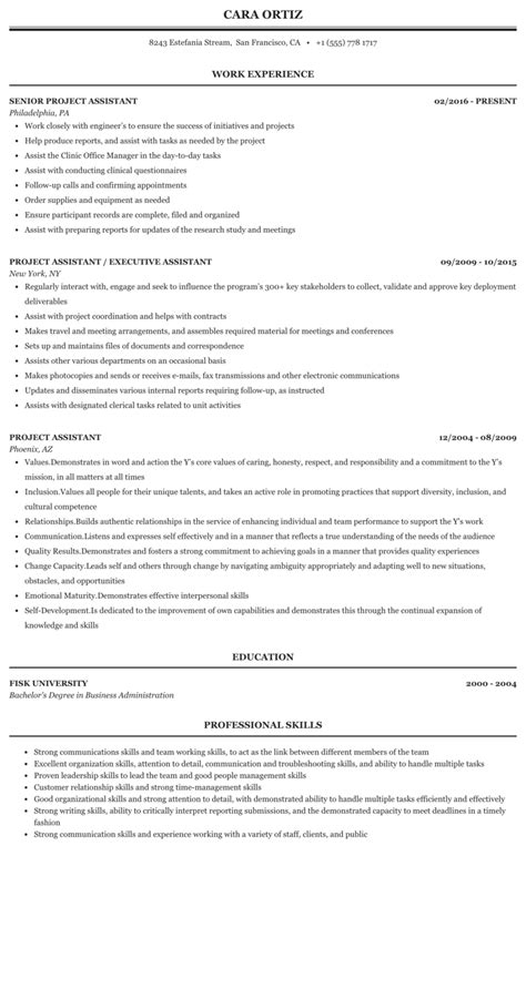 Project Assistant Resume 5 Research Assistant Cv Examples Guide Get