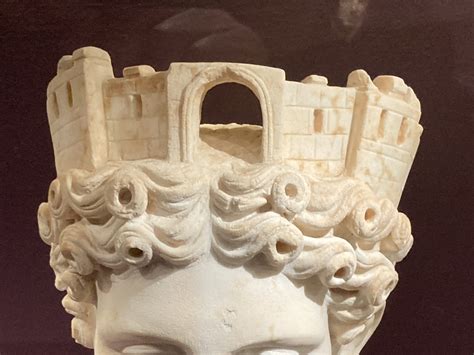 Head Of Goddess Tyche From Corinth Teacher Curator