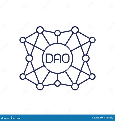 Distributed Autonomous Organization Concept 3d Illustration Stock Image