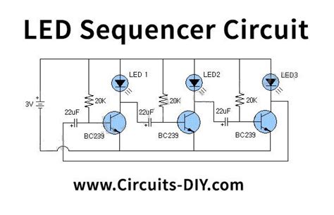 simple led sequencer circuit electronic circuit projects simple electronic circuits circuit