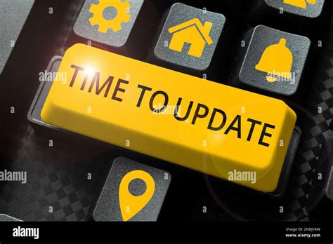 Text Caption Presenting Time To Update Business Showcase The Latest