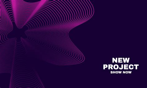 Abstract Background Dynamic Waves Line And Particles Illustration