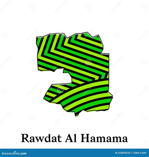 Map Of Umm Bab In Qatar Country Illustration Design Template Suitable For Your Company