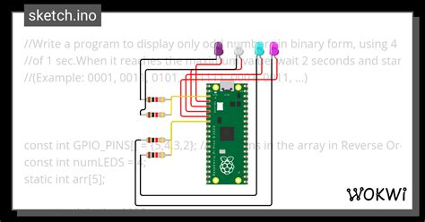 Binary 1 To 15 Even Wokwi Esp32 Stm32 Arduino Simulator