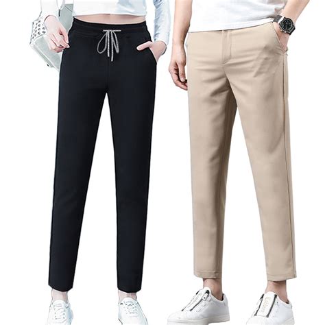 이너리즘 🔥 2장가격 남녀 공용 밴딩 면스판바지 11 밴딩 슬림팬츠 슬림핏