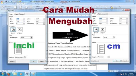 Cara Mengubah Margin Di Word Ke Cm