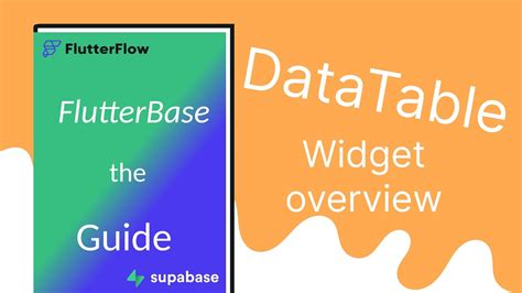 Widget Overview Datatable Youtube