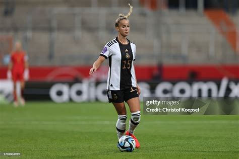Giulia Gwinn Of Germany Runs With The Ball During The Uefa Womens