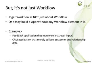 Joget Workflow V Training Module Introduction To Joget Workflow PPTX