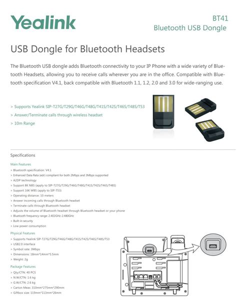 Yealink BT Bluetooth USB Dongle Device Deal Australia