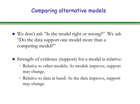 Ppt Lecture 4 Model Selection And Multimodel Inference Powerpoint Presentation Id4218245
