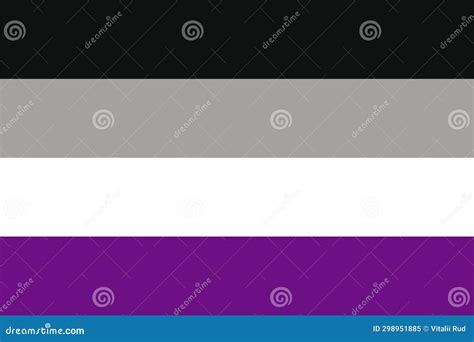 Flag Asexual Round Icon Round Badge Or Button Template Design Vector