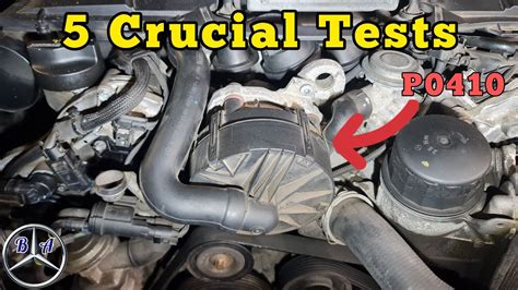 Mercedes P0410 5 Crucial Tests To Do On Secondary Air Pump Youtube