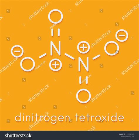 Nitrogen Tetroxide Dinitrogen Tetroxide N2o4 Rocket Illustration De Stock 1127332457