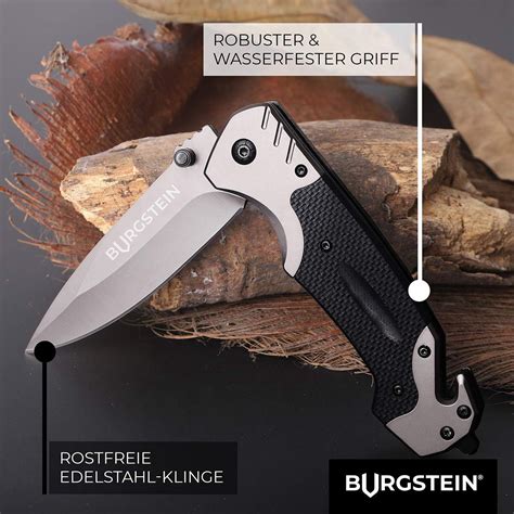 Burgstein® Outdoor Vouwmes Incl Riemtasje Zakmes Extra Scherp