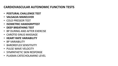 Assessment Of Autonomic Function Testpptx