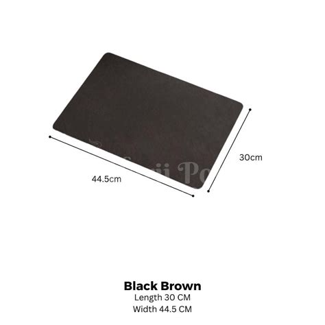 Lapik Meja Makan Alas Meja Aesthetic Nordic Placemat Premium Pu Leather