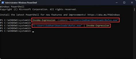 4 ways to run executable exe files using powershell