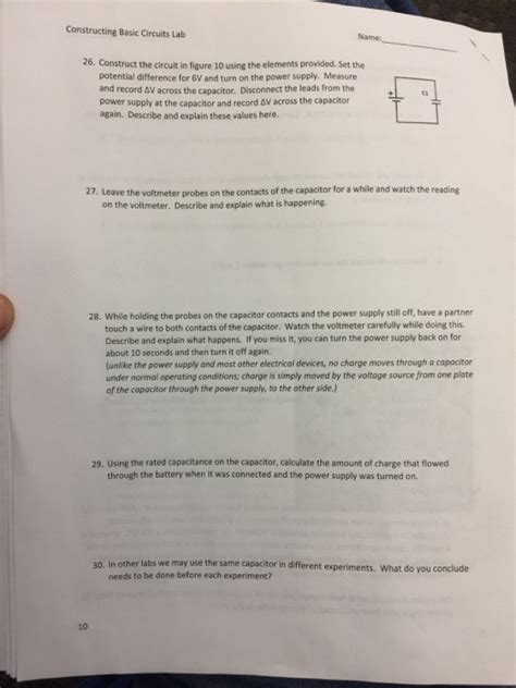 Solved Constructing Basic Circuits Lab How To Measure And Chegg