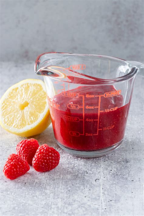 How To Make Raspberry Puree For Drinks Sweet Steep