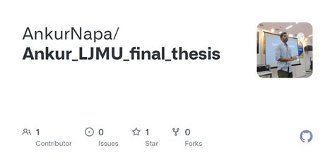 Github Ankurnapa Ankur Ljmu Final Thesis