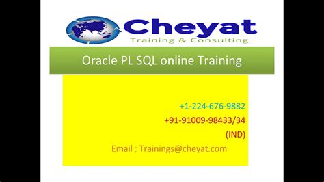 Oracle Plsql Online Training Demo Video Youtube