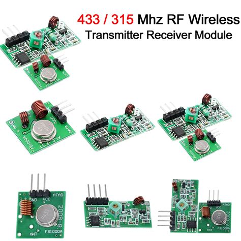智能电子 433mhz Rf 发射器和接收器模块链接套件适用于 Arduino Arm Mcu Wl Diy 315mhz 433mhz 无线：gearbest