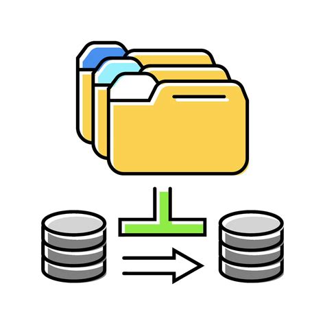 Data Migration Analyst Color Icon Vector Illustration 35273647 Vector Art At Vecteezy
