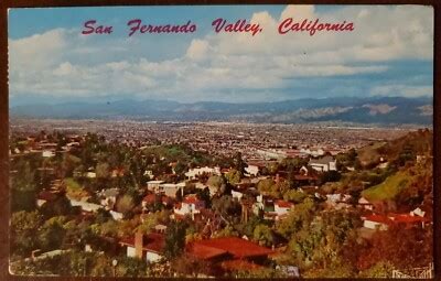 San Fernando Valley Aerial California Vintage Postcard Ebay