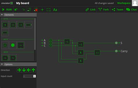 Online Logic Gate Simulator