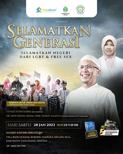 Selamatkan Generasi Selamatkan Negeri Dari Lgbt Dan Free Sex Masjid